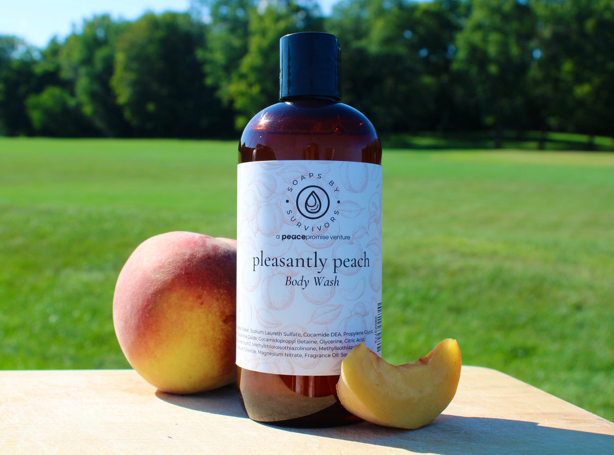 Pleasantly Peach Body Wash – Soaps by Survivors
